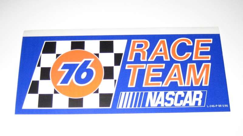 Aufkleber 76 NASCAR Race Team | 76 / Union Oil / STP | Aufkleber | Nat ...