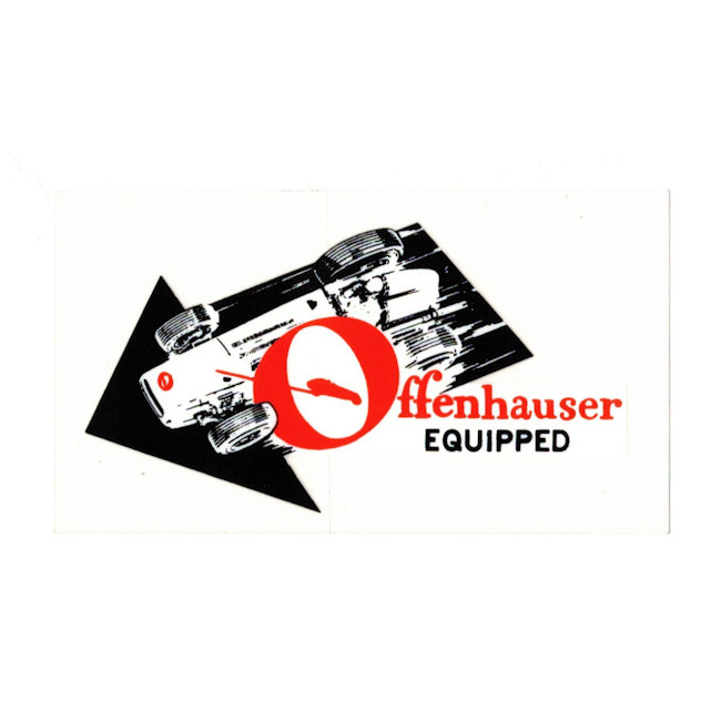 Aufkleber Offenhauser Equipped | nostalgische Rennaufkleber | Aufkleber ...