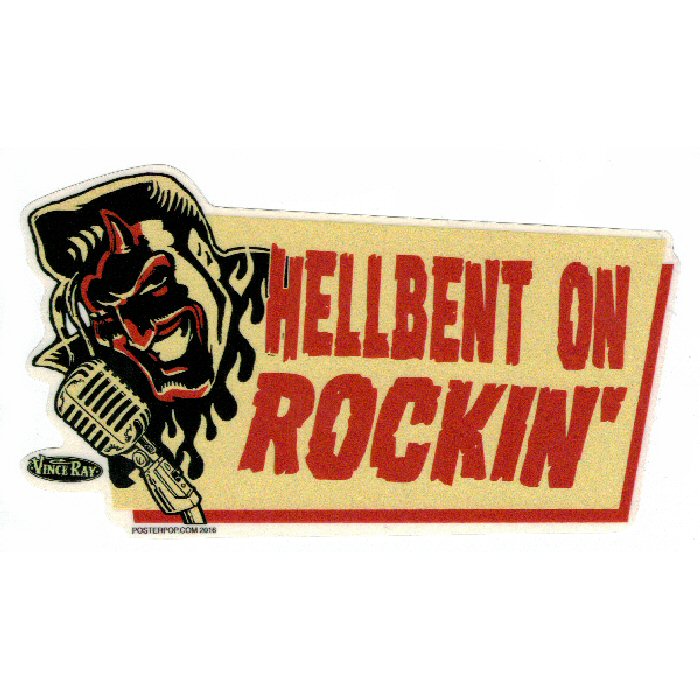 Aufkleber Hellbent Devil, Vince Ray | Vince Ray | Aufkleber | Nat-Speedshop