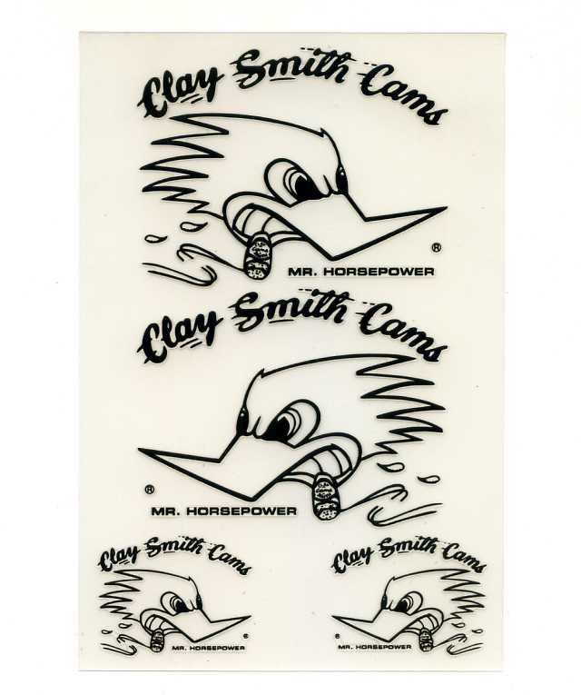 Clay Smith Aufkleberbogen, schwarz | Mr. Horsepower / Clay Smith ...