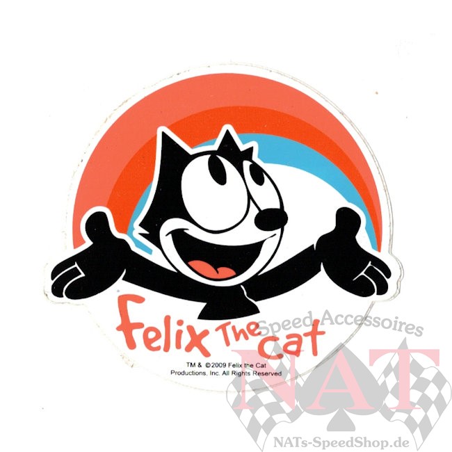 Aufkleber Felix the Cat Rainbow | Felix | Nat-Speedshop